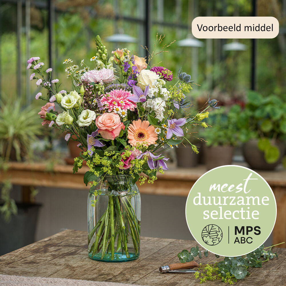 Fleurop Groen Gekeurd pastel | Duurzame bloemen